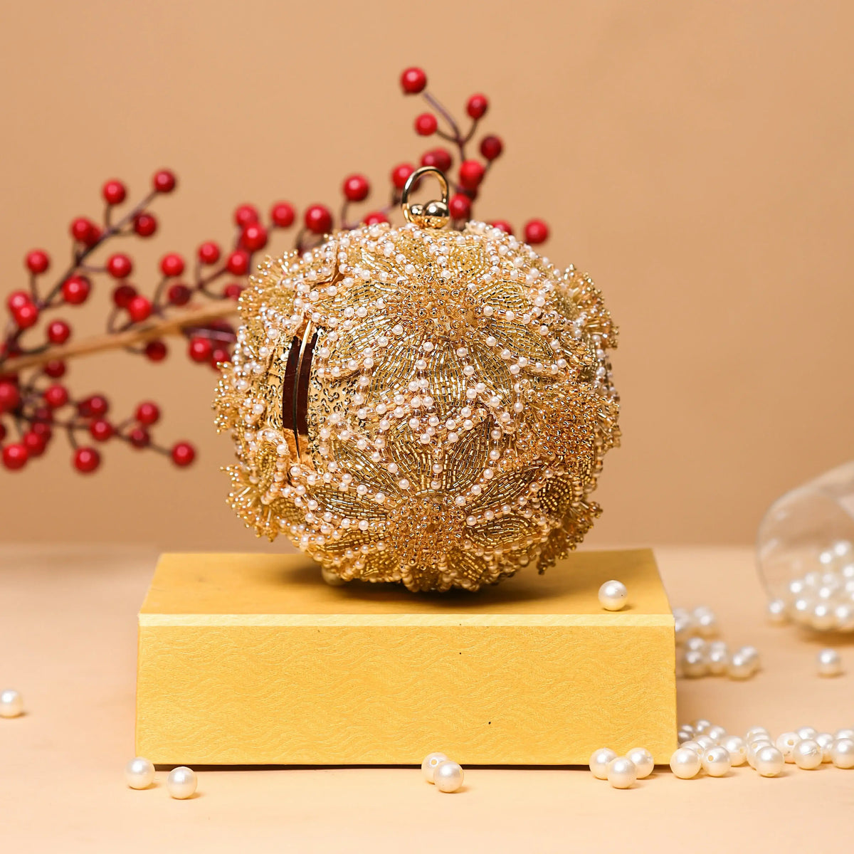 EMMA ROUND CLUTCH BAG WITH SLING – SUGARCRUSH